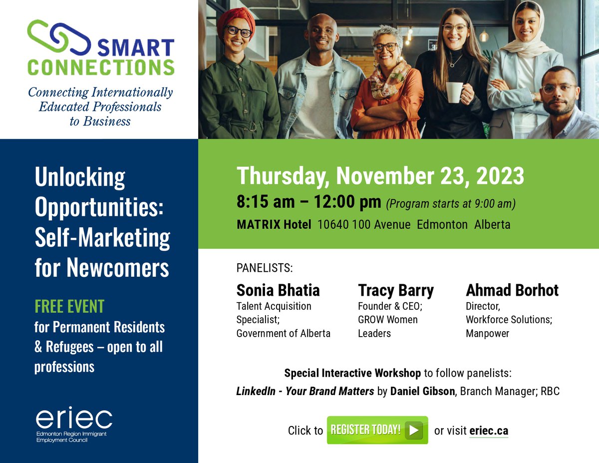 You're invited to the Smart Connections Nov 23rd, 2023! - ERIEC: Career ...